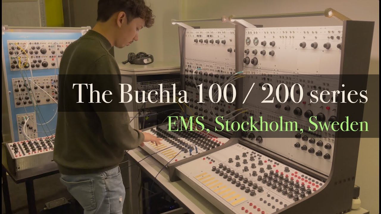 My conversation with "Buchla 100/200 series" System at EMS, Stockholm ...