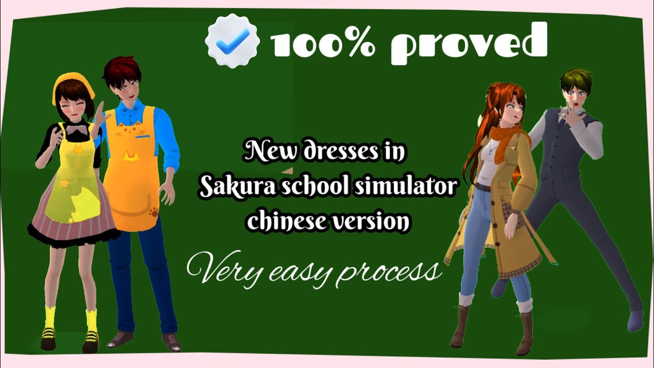 How to unlock new dresses in chinese version || sakura school simulator ...