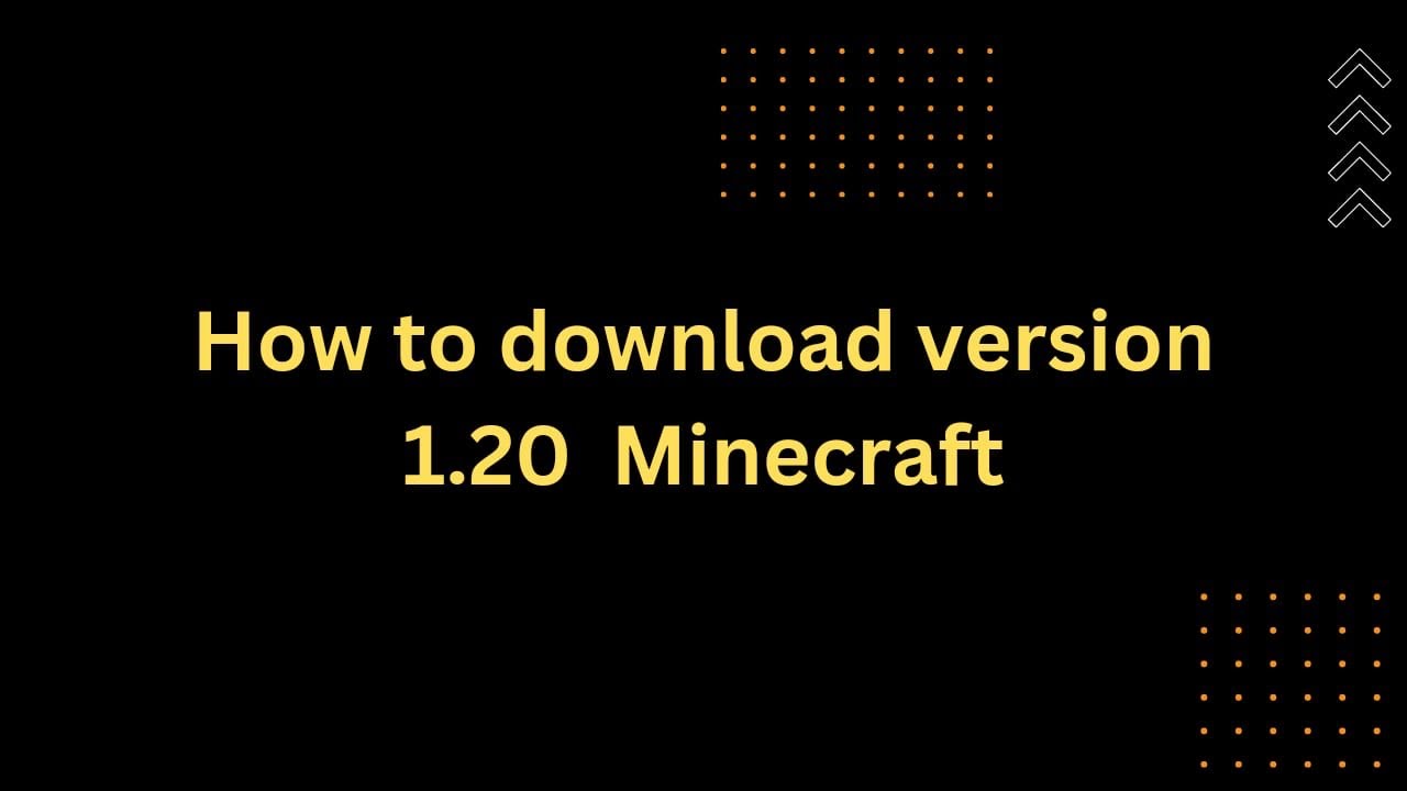 How To Download Minecraft Version 1.20 Free - YouTube