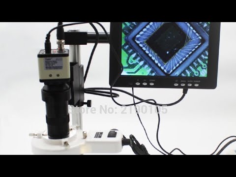 HOW TO CONVERT A LARGE SCREEN TO TV MONITOR MICROSCOPE TD-708M - YouTube