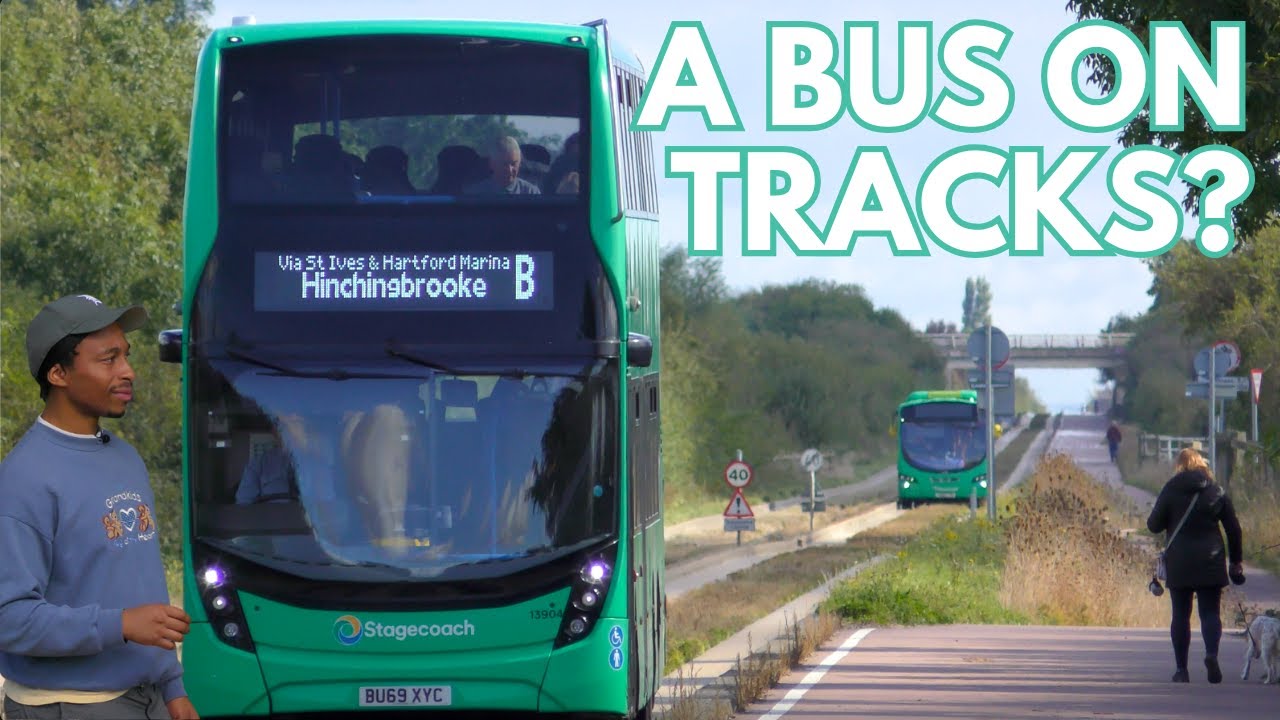 Buses on Tracks?! The World's Longest Guided Busway - YouTube