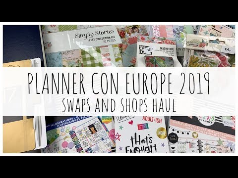 PlannerCon Europe 2019 - Swaps and Shops Haul | ms.paperlover