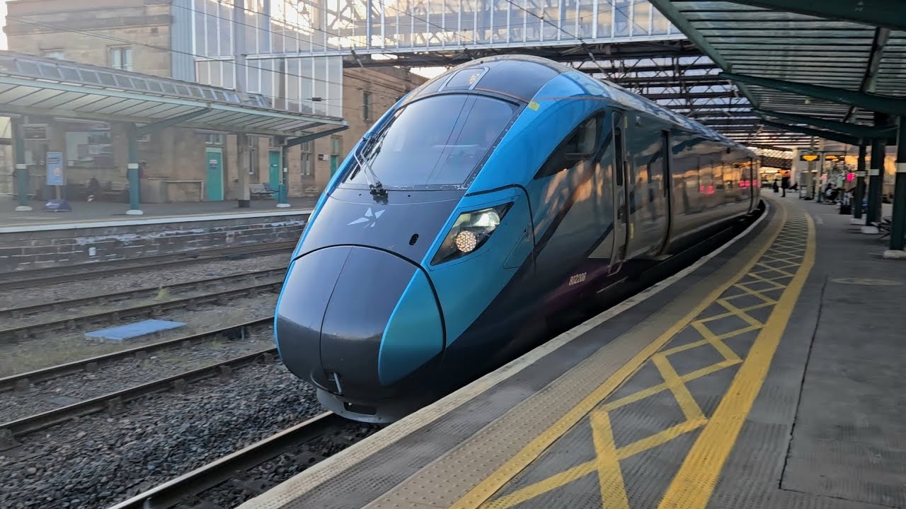TPE Class 802 departing Carlisle - YouTube