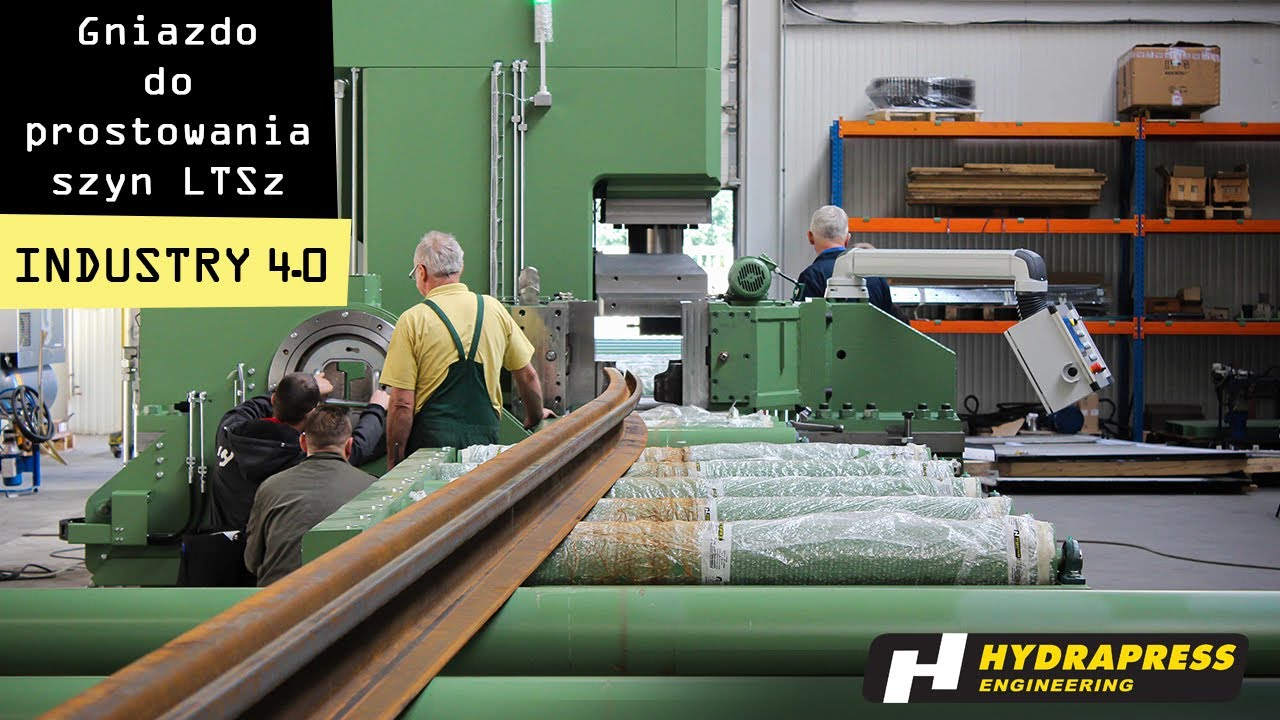 Gniazdo pras do gięcia, prostowania i usuwania wichrowatości szyn ...