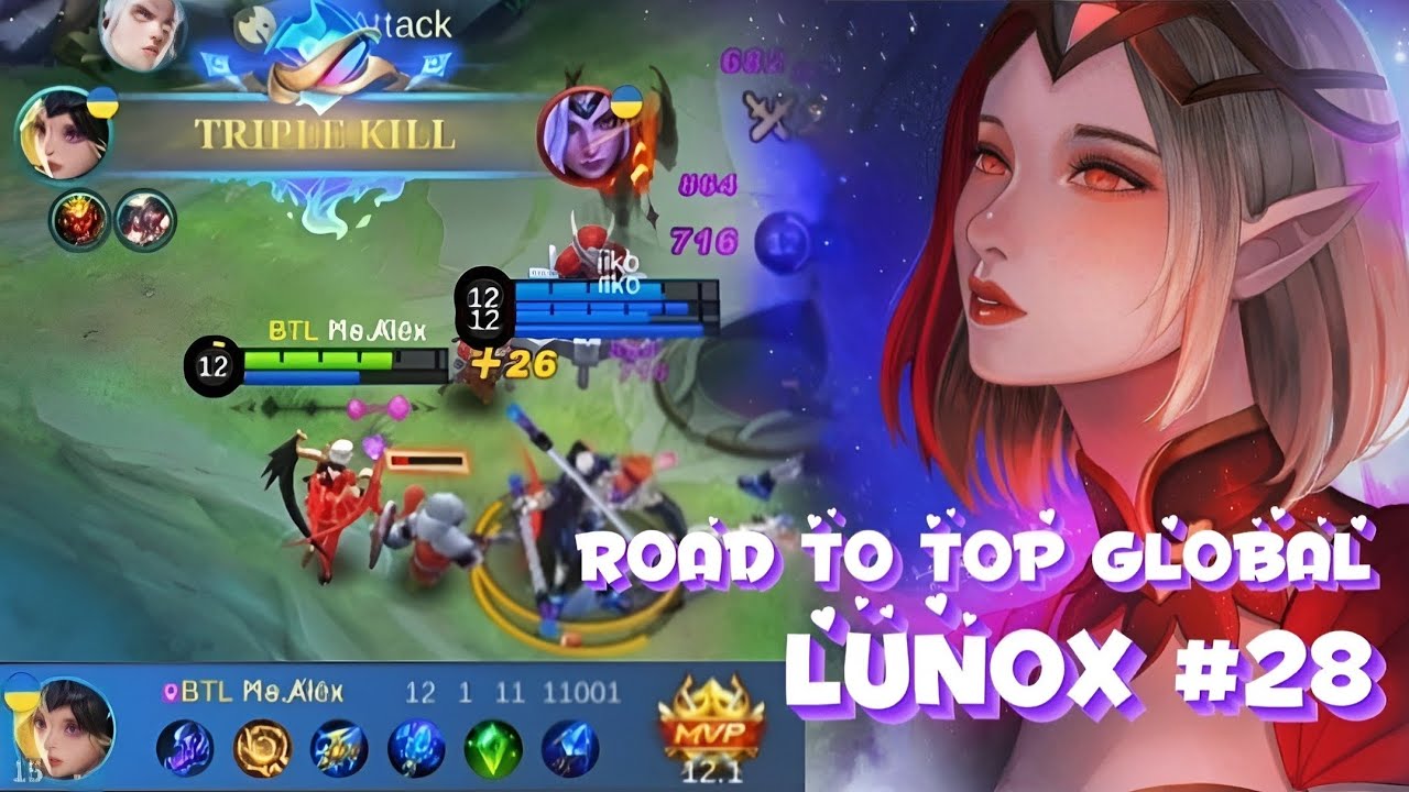 Mobile Legends | Road To Top Global Lunox #28 Lunox Best Build - YouTube