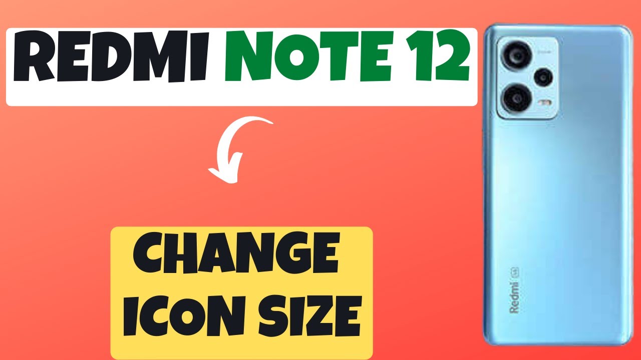 Redmi Note 12 How to Change icon size || App Icon Size Increase And Decrease - YouTube