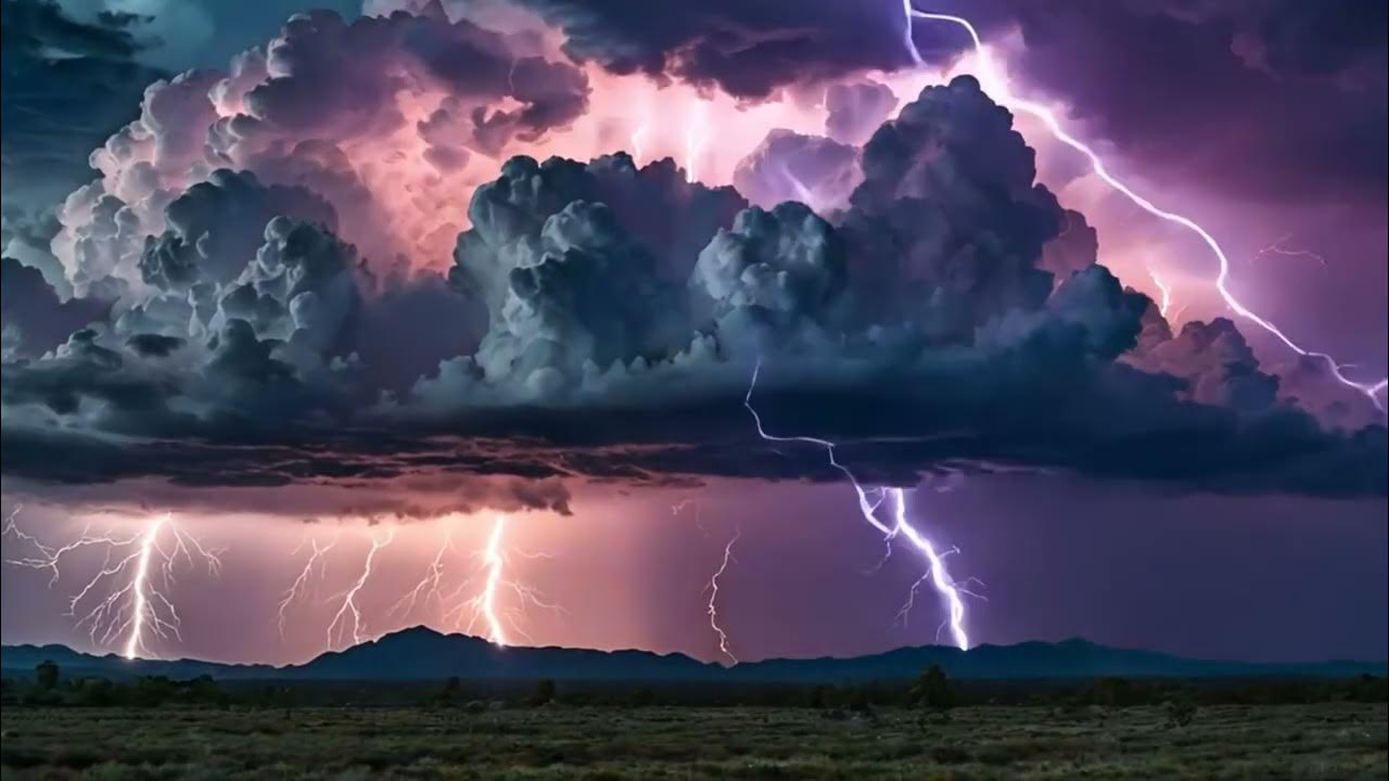 ⚠ WARNING Violent Thunder, Heavy Thunderstorm Sounds | Rain with Lightning for Relaxing ...