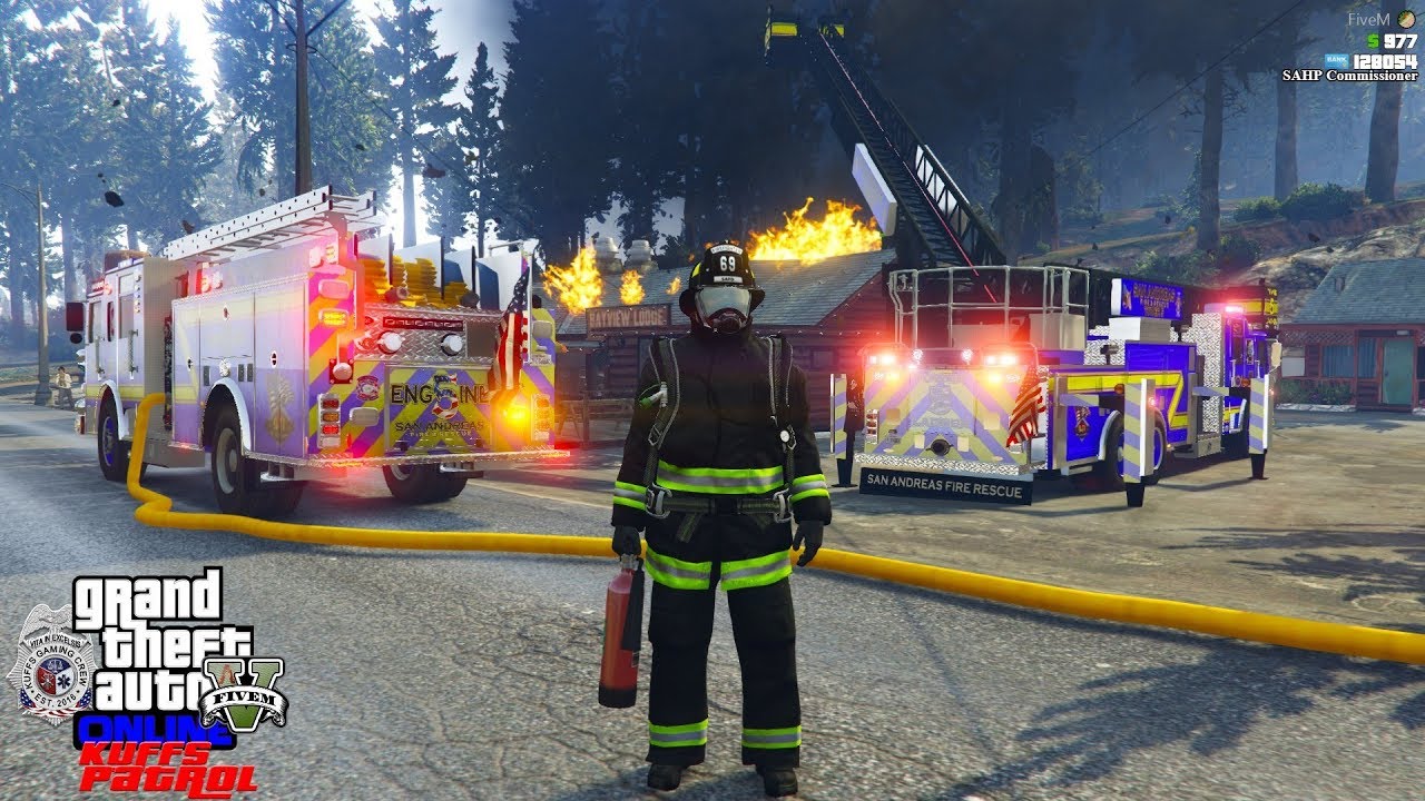 GTA 5 Roleplay #451 Live Firefighters Responding To Fires & Emergency ...