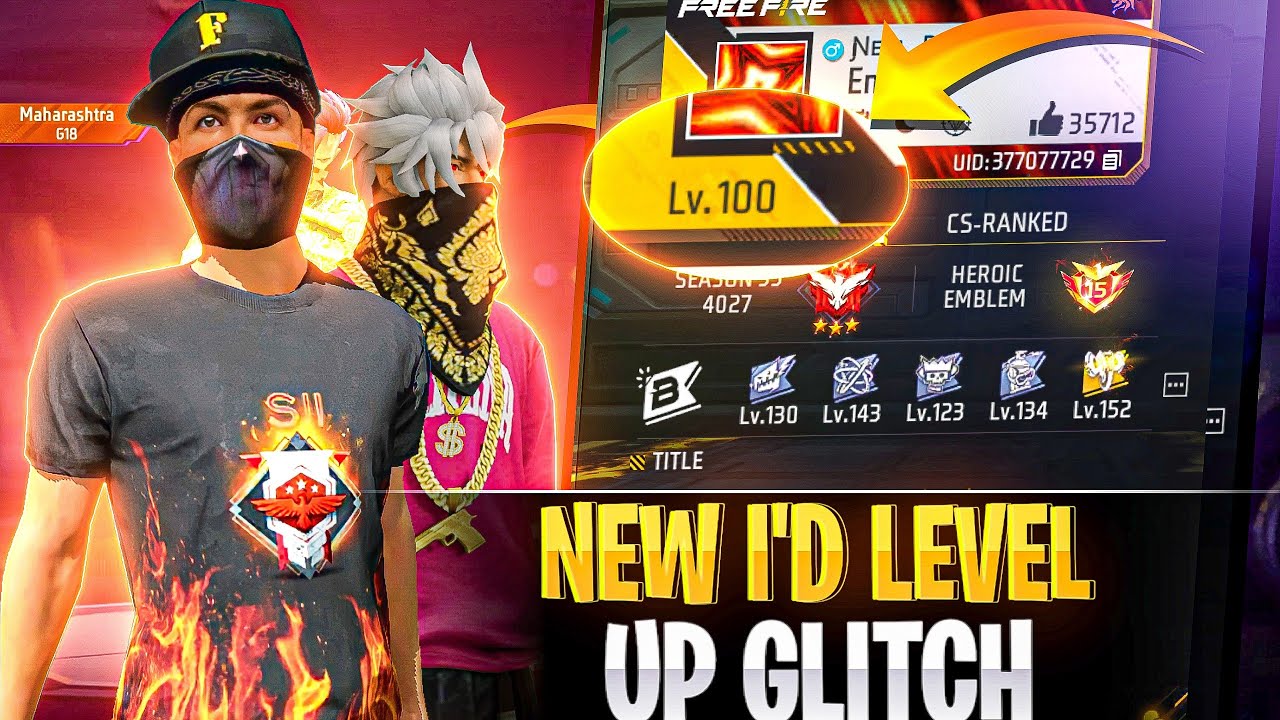 FREE FIRE NEW I'D LEVEL UP GLITCH 🔥😱1 LAKH EXPERIENCE IN 10 MIN | HOW ...