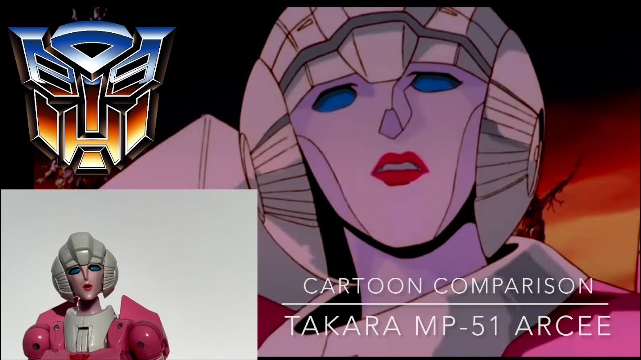 Takara MP-51 Arcee cartoon comparison - YouTube