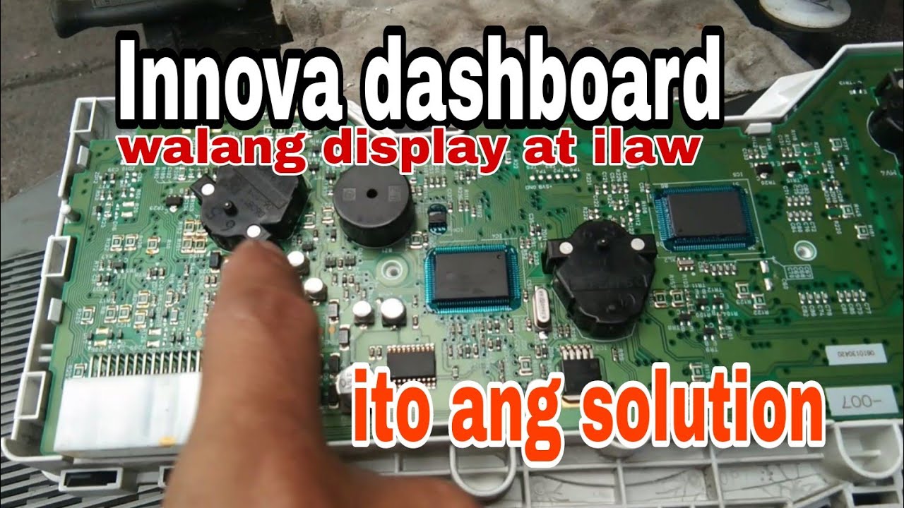 Paano ayusin ang Dashboard ng Innova na walang ilaw at display - YouTube