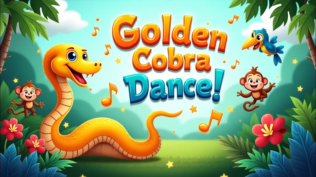 Golden Cobra Dance! 🐍 Fun Jungle Adventure Song for Kids | Sing & Dance ...