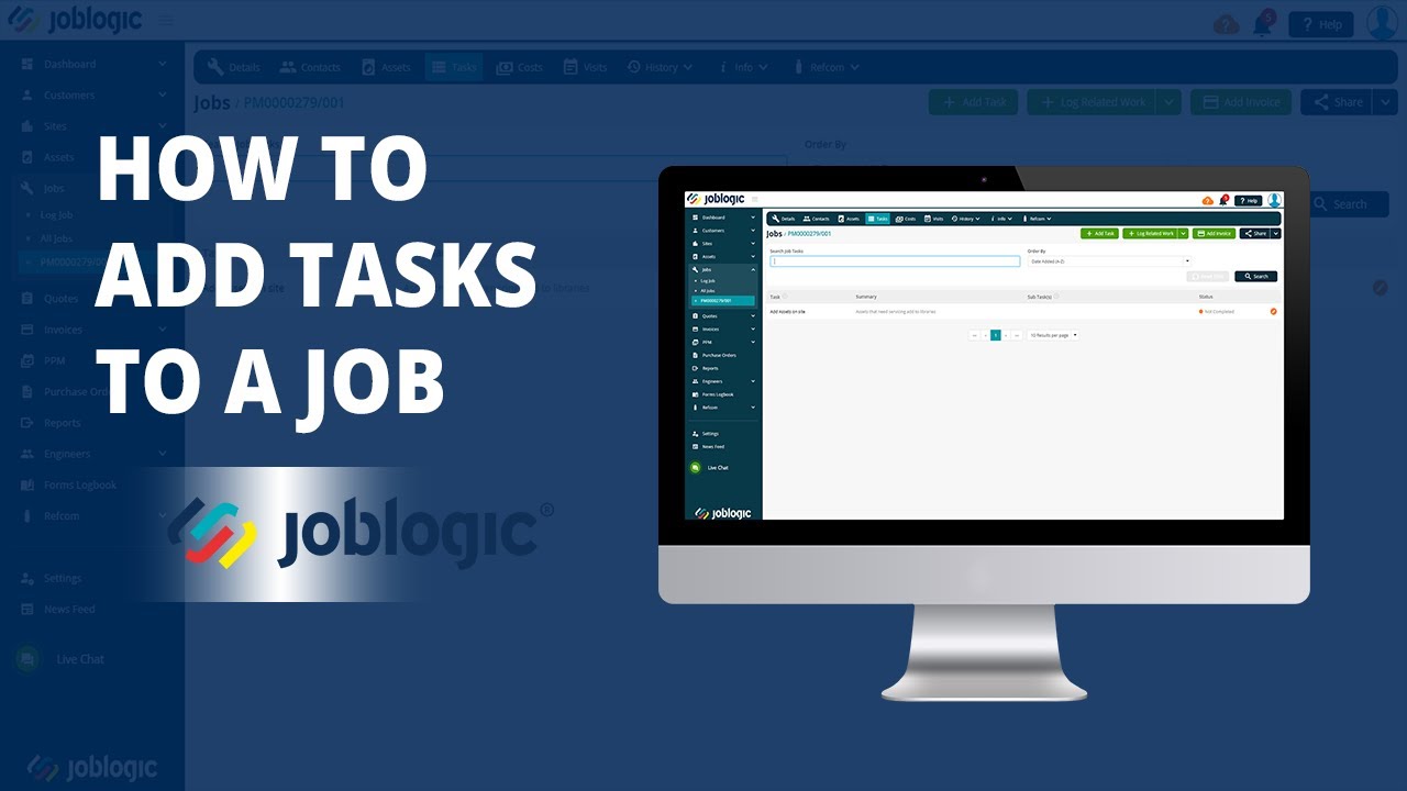 How-To Guide | How to Add Tasks to a Job | Joblogic® - YouTube