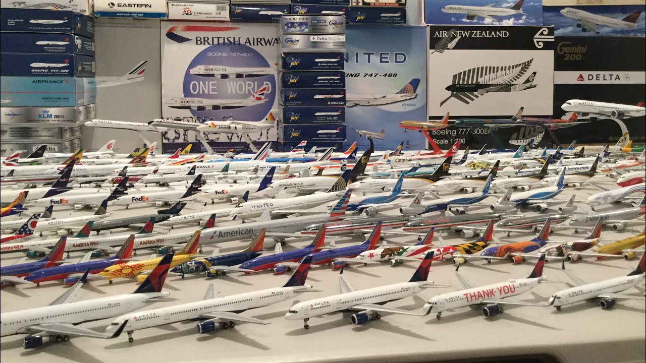 massive 200+ Gemini jets 1:400 model airplane collection (#1) - YouTube
