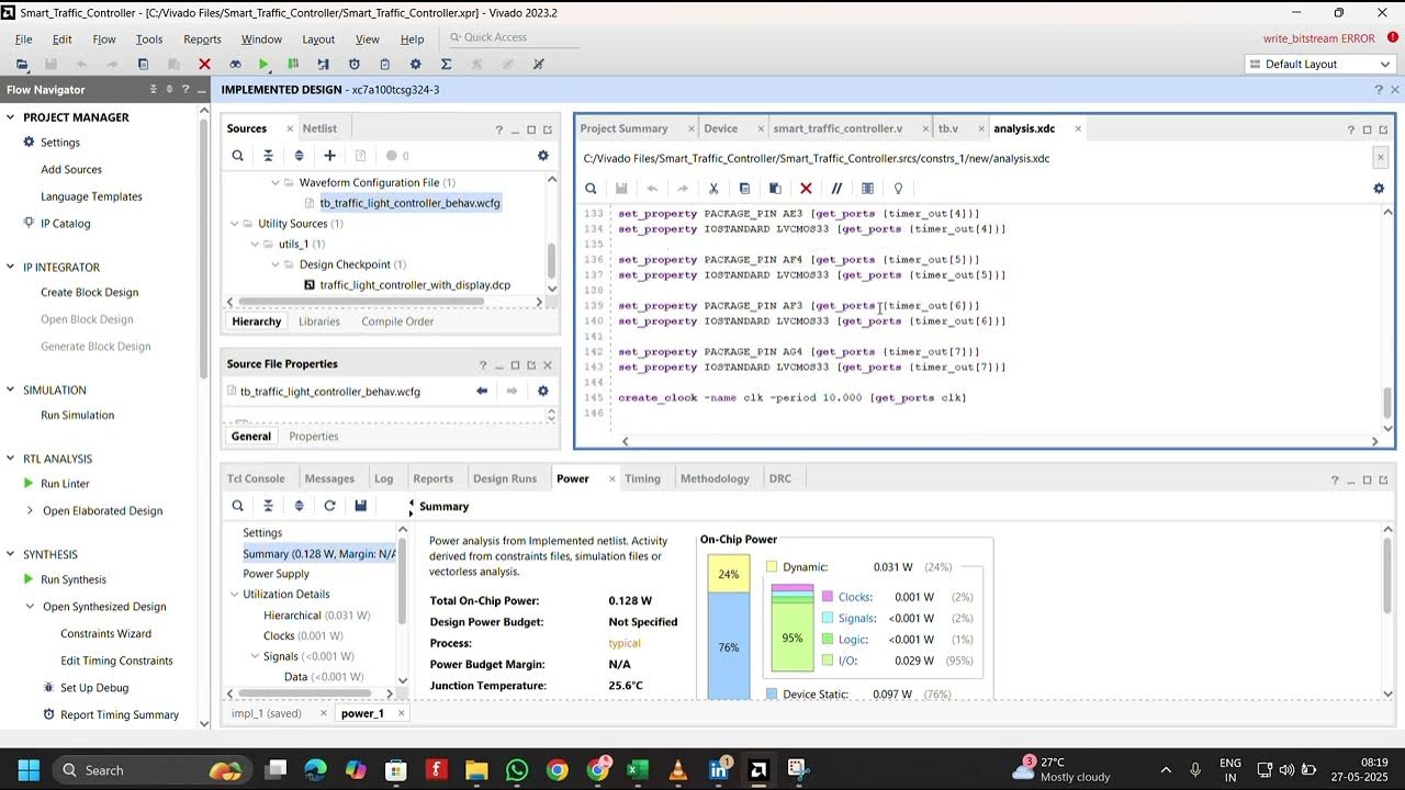 Smart Traffic Controller Using Verilog And STA And Power Analysis - YouTube