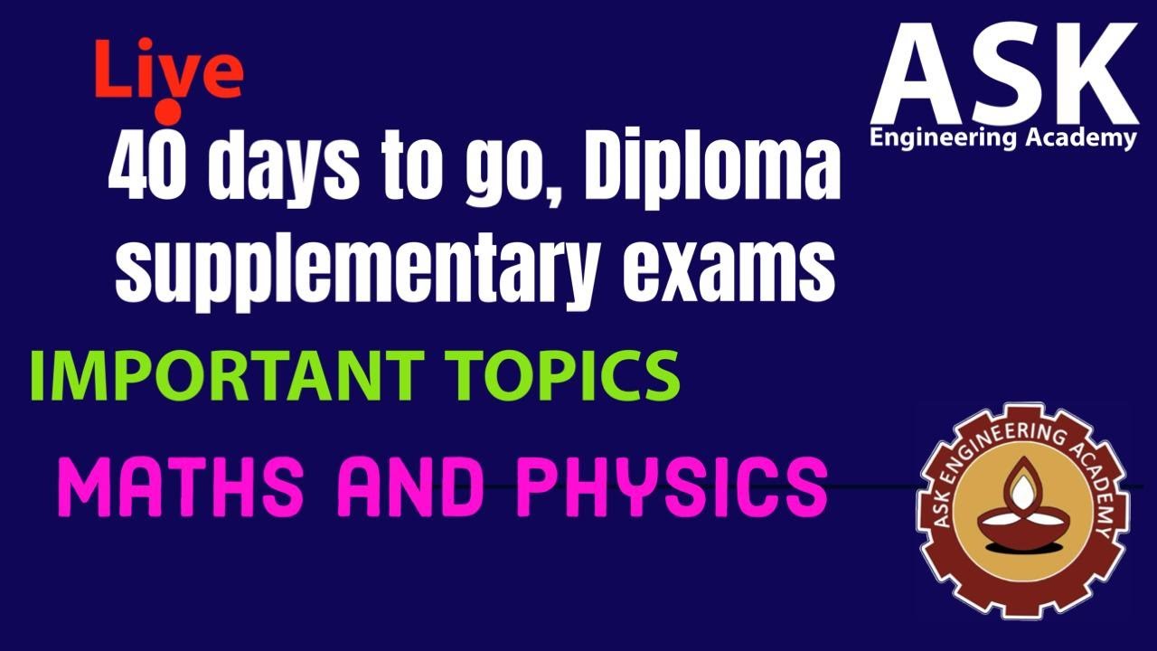 40 DAY TO GO SUPPLYMENTRY IMPORTANT TOPICS IN MATHS AND PHYSICS BY ASK ENGINEERING ACADEMY R18 ...