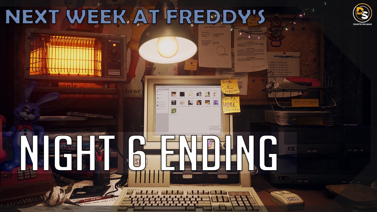 Next Week at Freddy's - Night 6 Ending 100% Completion! - YouTube