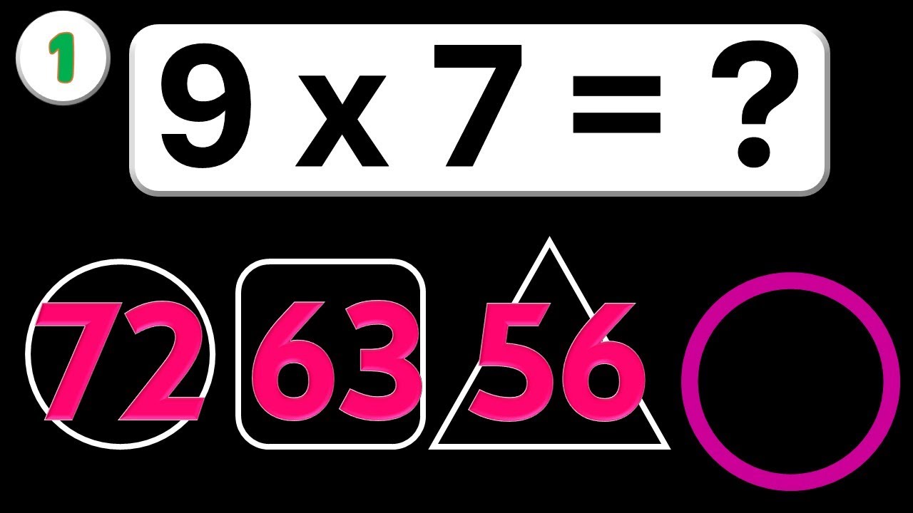 Quick Multiplication Quiz #1 | Test Your Skills! #multiplication , # ...