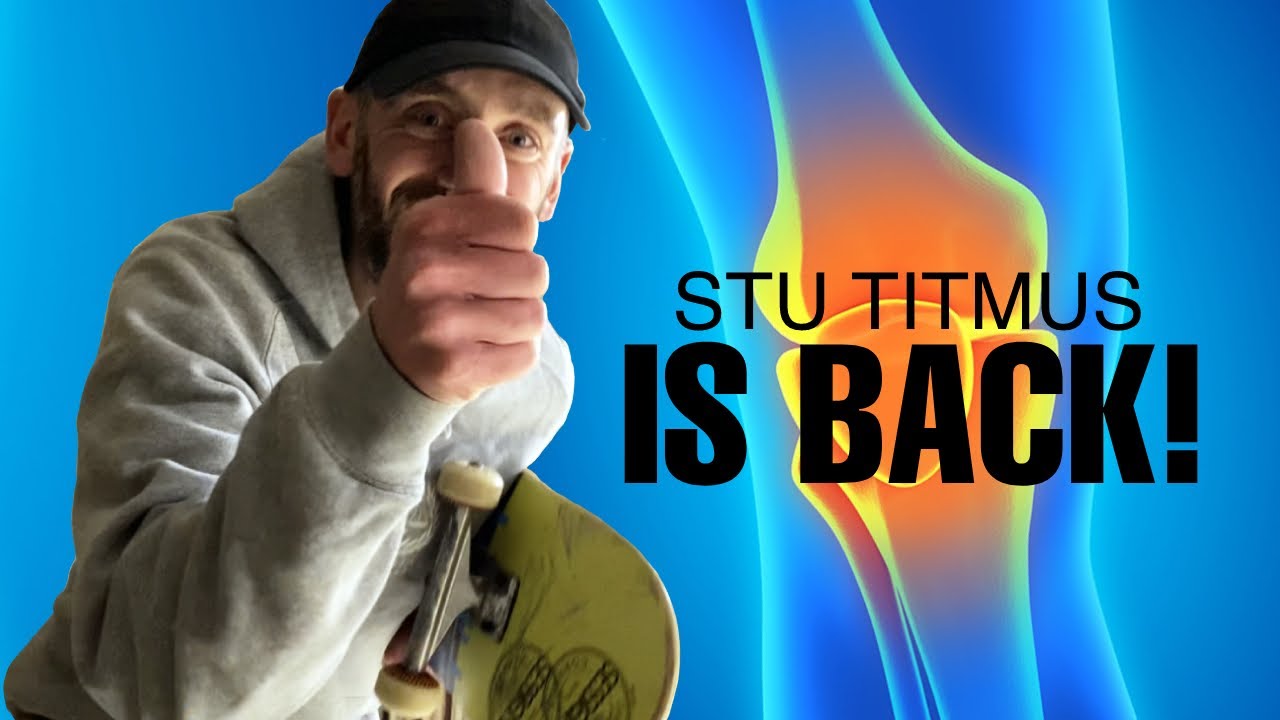 Stu's first skate back after breaking his leg! - YouTube
