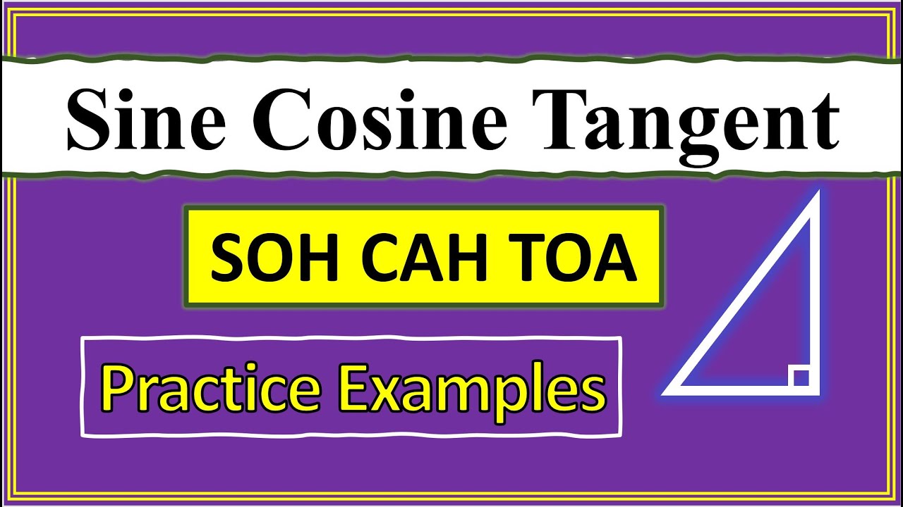 SOH CAH TOA | Find Side Length of a Right Triangle | Trig Ratios ...