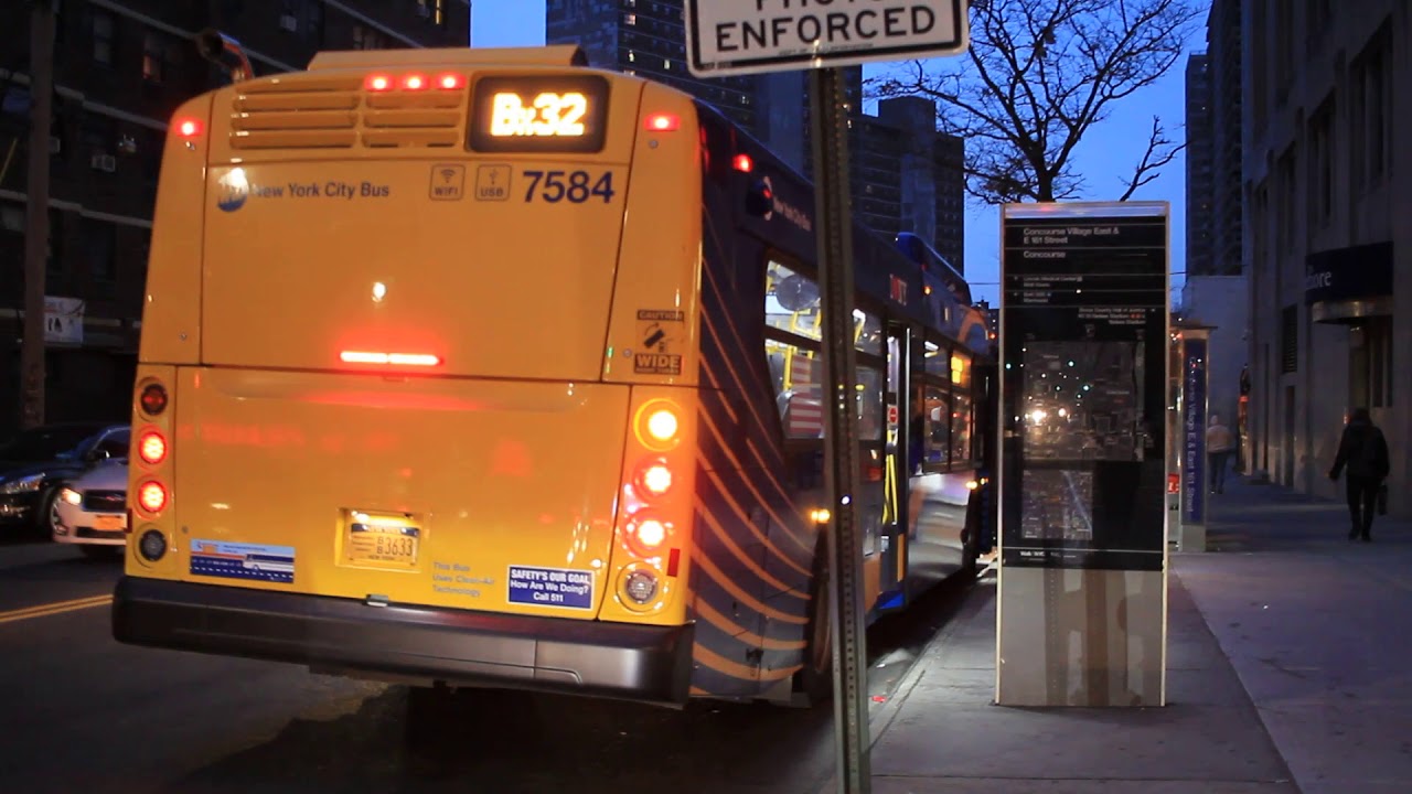 MTA New York City Bus New Flyer XD40 7582 on the Bx32 - YouTube