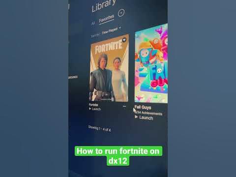 How to run fortnite on dx12 / directx 12 #shorts #fortnite #dx12 - YouTube