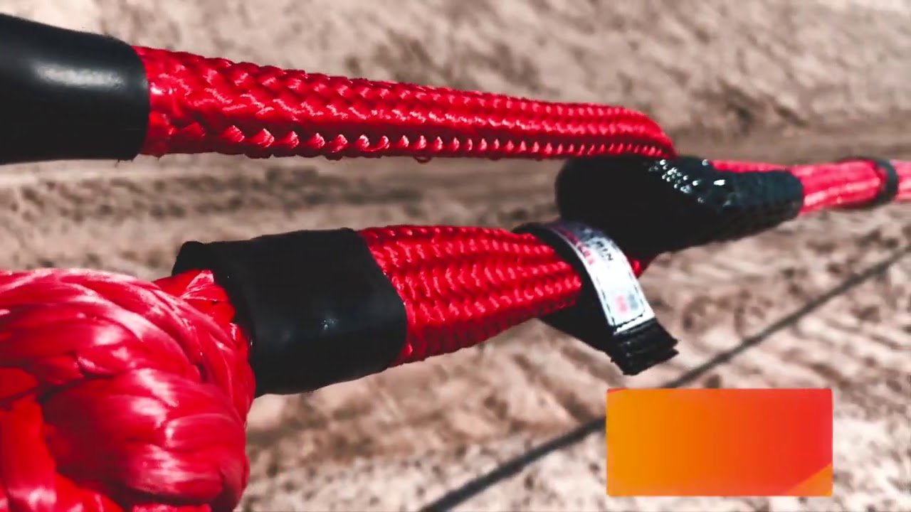 Miolle 7/8"x30' Kinetic Recovery Rope (29300 lbs) + 2 Spectra Fiber ...