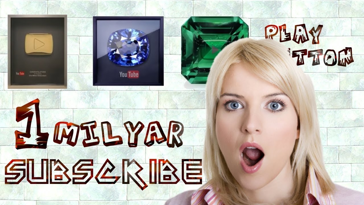NEW PLAY BUTTON TERTINGGI // YOUTUBER 1 MILYAR SUBSCRIBE PLAY BUTTON ...