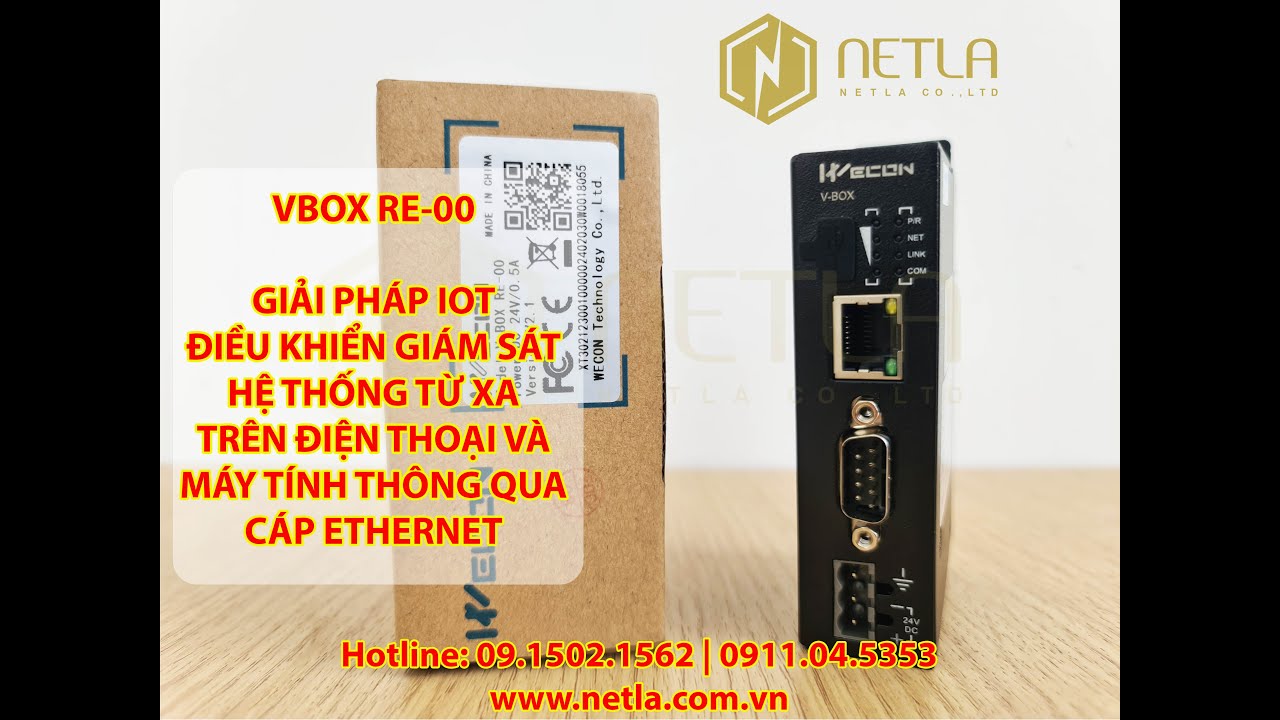 WECON VBOX RE-00 THIẾT BỊ IIOT ETHERNET | NETLA - YouTube