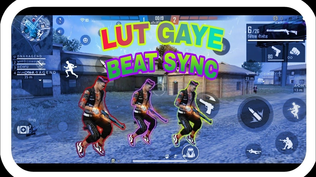 FREE FIRE BEST EDITED /LUT GAYE BEAT SYNC MONTAGE - YouTube
