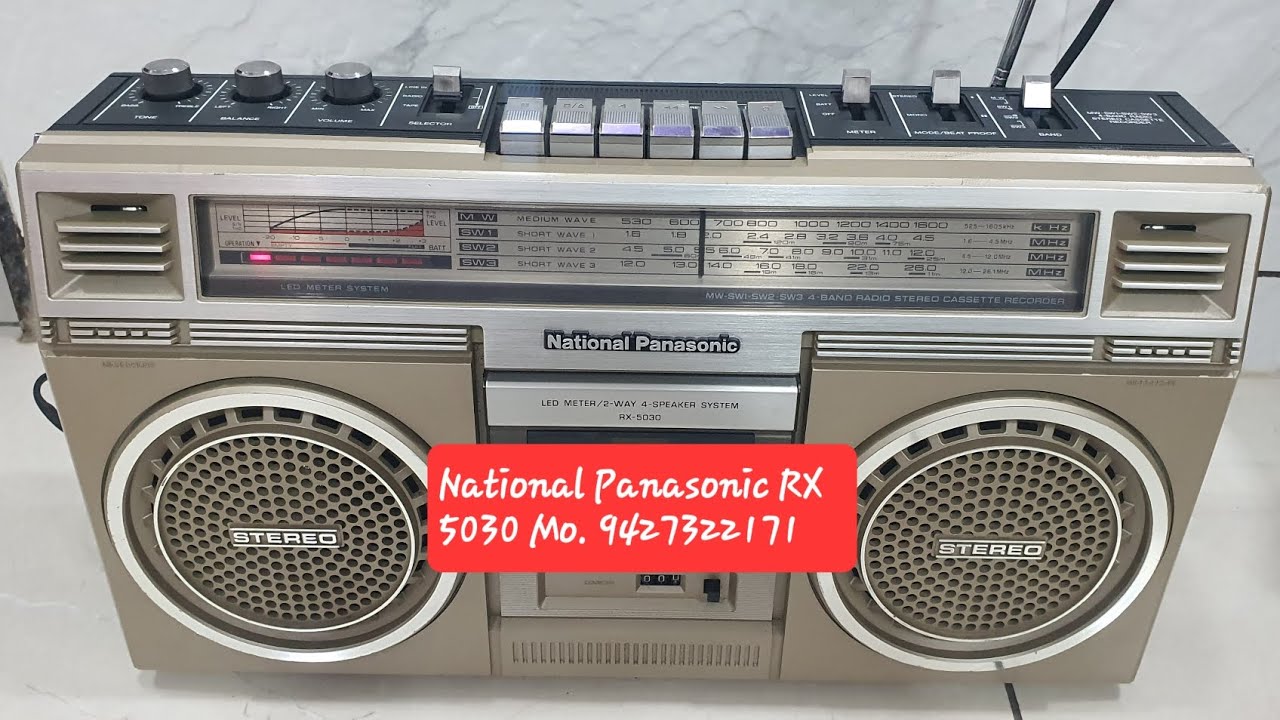 National Panasonic RX 5030 2-Way Band Radio speaker system - YouTube
