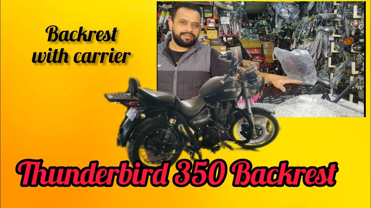 Backrest for Thunderbird 350. Thunderbird modification. carrier with ...