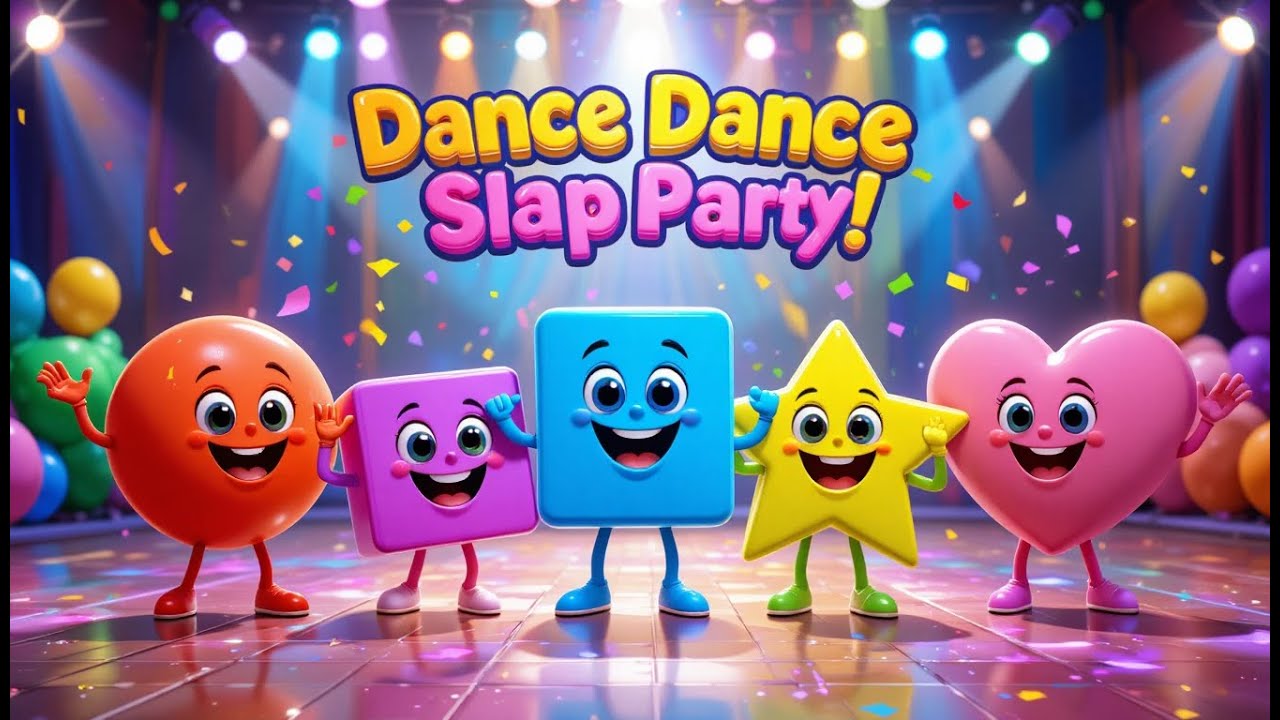 “Dance Dance Shapes Party! 🟥🟨 Funny Dancing Shapes for Kids | 3D ...