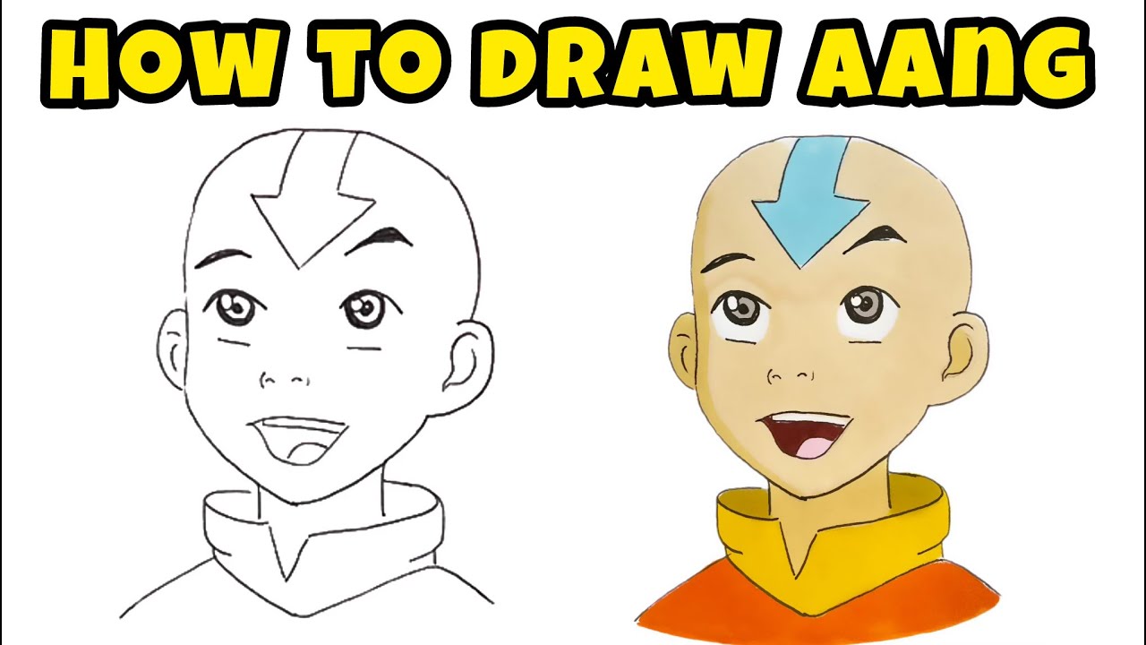 How to Draw Aang from Avatar – Easy and Fun Guided Art Session for ...