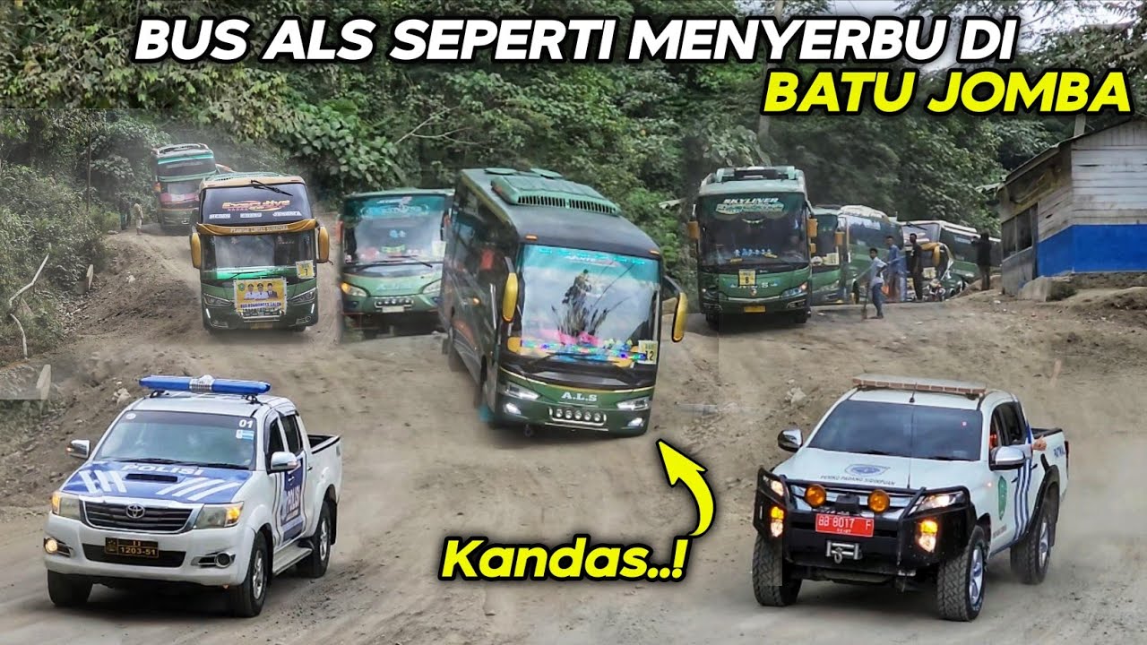 Rombongan Jamaah Haji !!! Bus ALS Seperti Menyerbu Di Tanjakan Batu ...