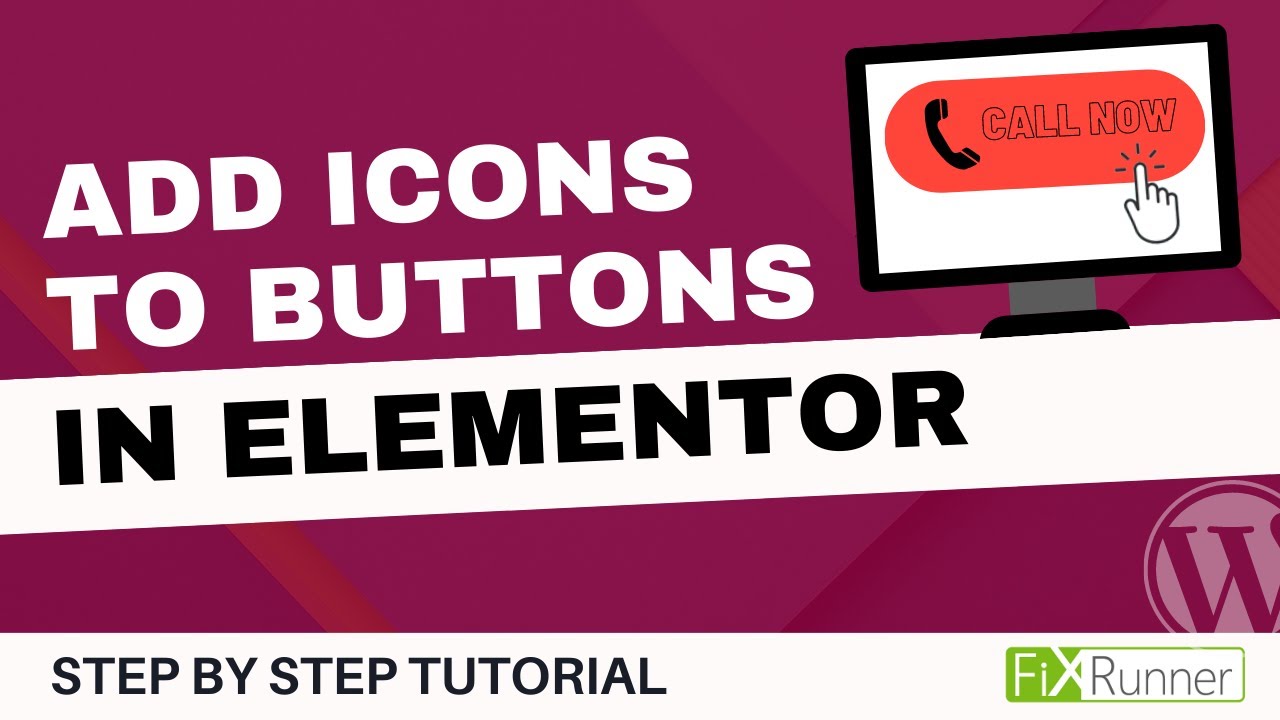 How To Add Icons To Button In Elementor - YouTube