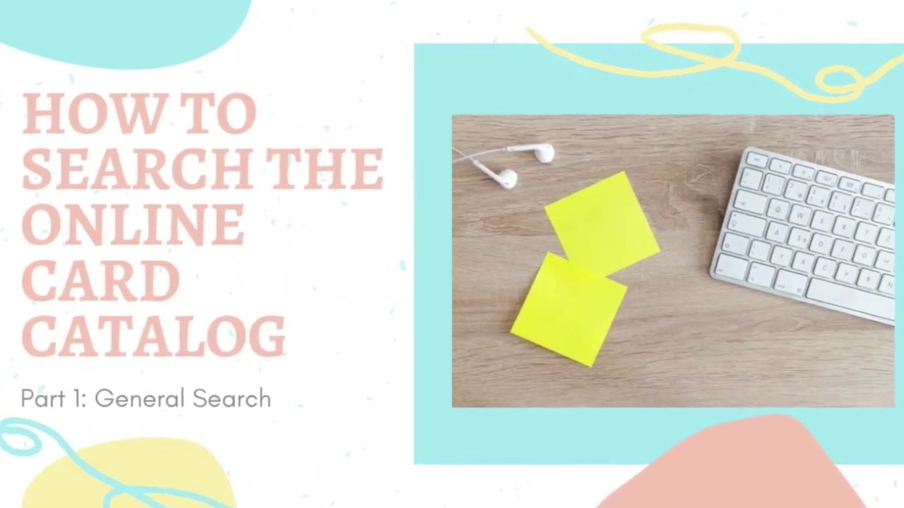 How to Search the Online Card Catalog Part 1: General Search - YouTube