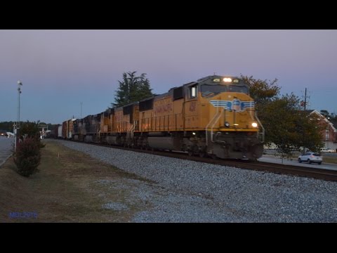 HD: UP 4511 leads NS Train 153 in Bremen, GA - YouTube