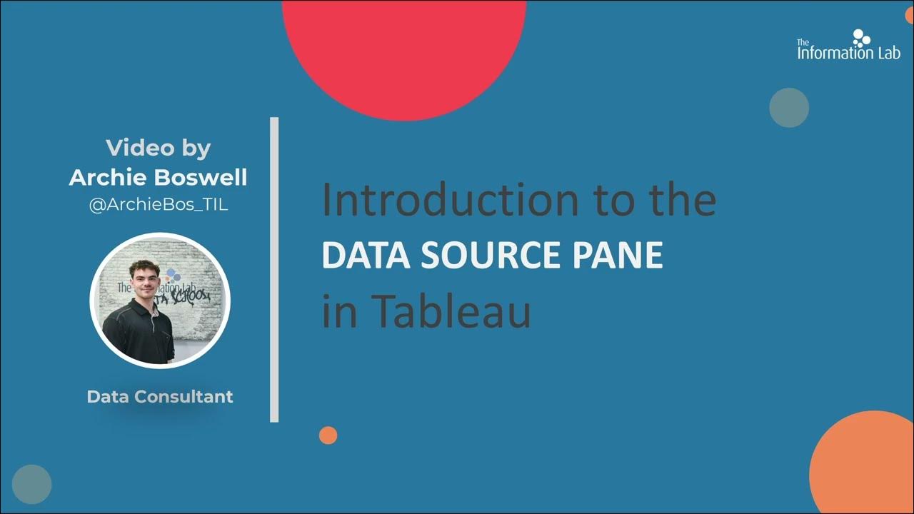 Tableau - Data Source Pane (1.2) - YouTube