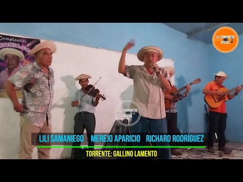 Lili Samaniego, Merejo Aparicio, Richard Rodríguez. Gallino Lamento. Fiesta de Enrique Tenorio, 2023