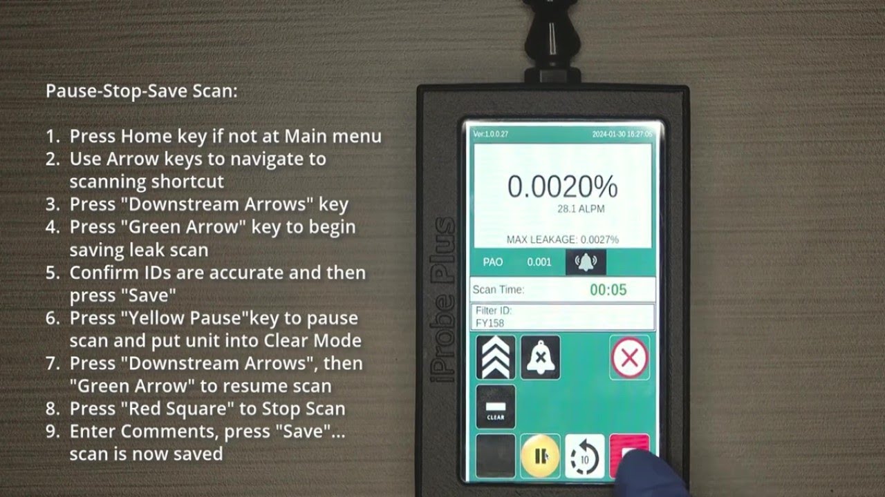 iProbe Plus Pause-Stop-Save Scan - YouTube