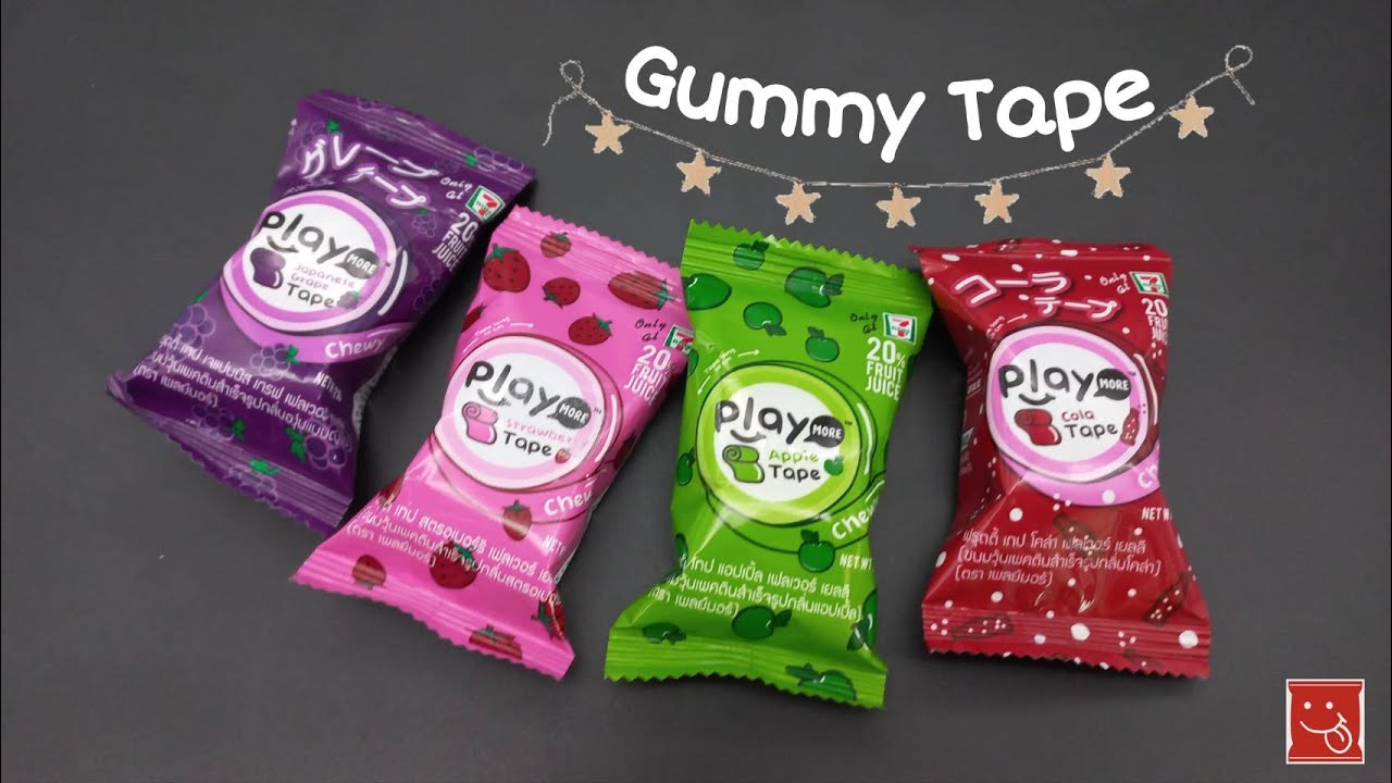 Unpack Snack - Playmore Gummy Tape - YouTube