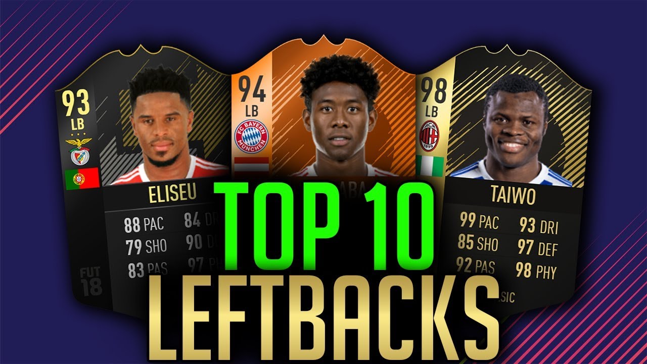 TOP 10 LEFT BACKS IN FIFA ULTIMATE TEAM HISTORY! MOST OVERPOWERED LEFT ...