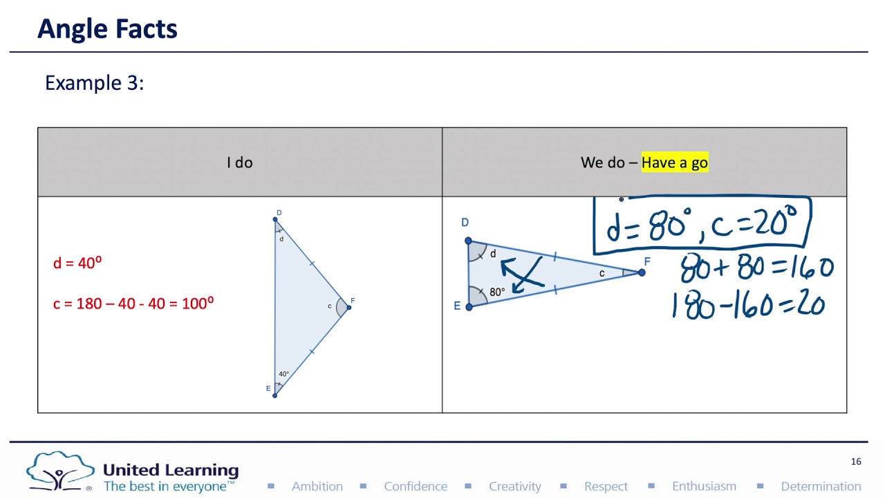 Angle Facts (Triangles) - YouTube