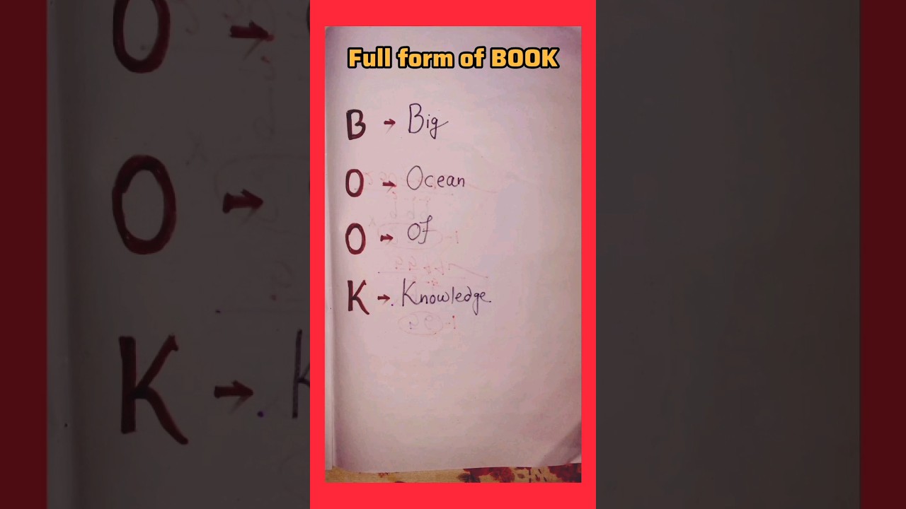 Full Form Of BOOK fullform shortsvideo shorts short YouTube Full Form Of BOOK fullform shortsvideo shorts short YouTube