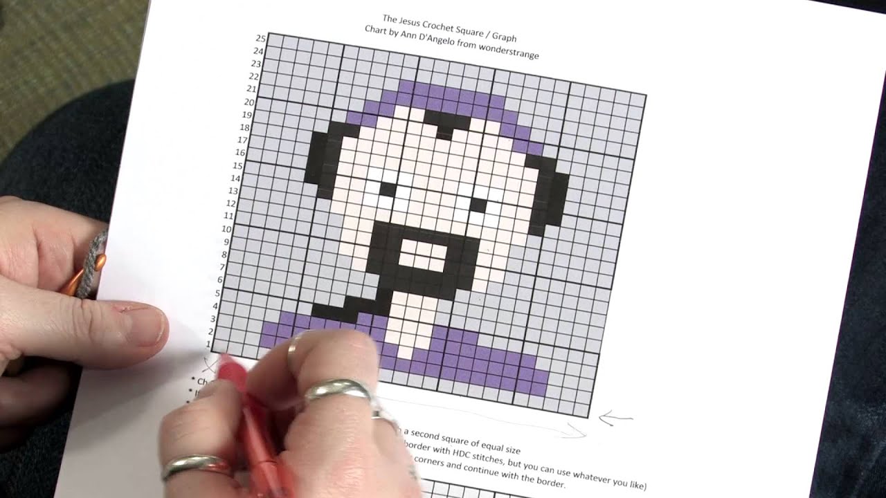 Reading A Crochet Graph Chart YouTube reading-a-crochet-graph-chart-youtube