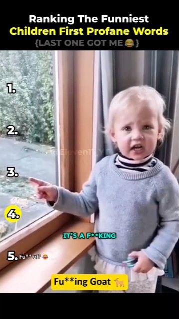 Ranking Children First Profane Words #children #profane #ranking - YouTube