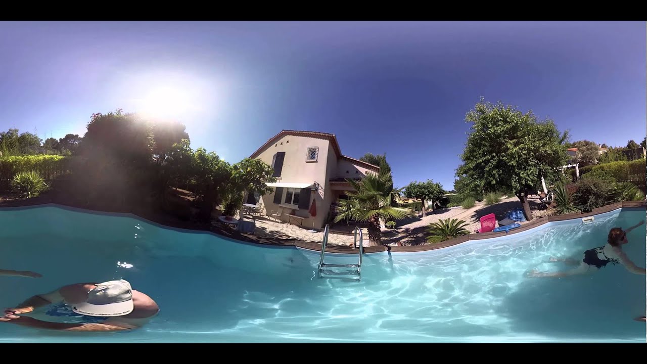 shoot a 360° spherical video on my my swimming pool 360 video - YouTube