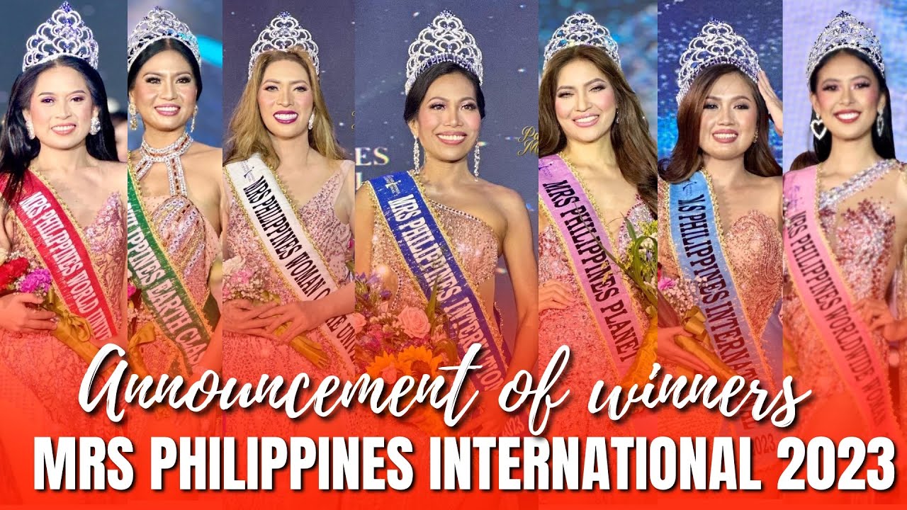 MRS PHILIPPINES INTERNATIONAL 2023 CROWNING MOMENT | PAGEANT MAG ...