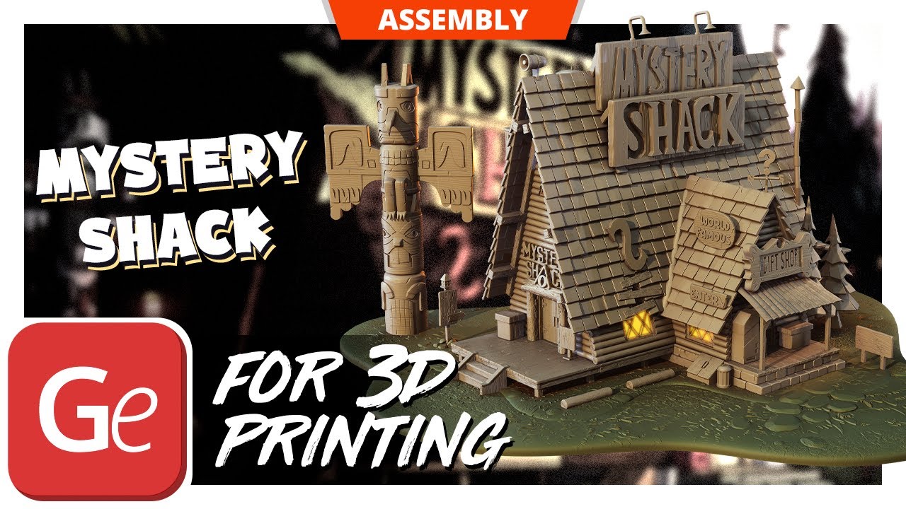 Mystery Shack 3D Printing Model | Assembly by Gambody - YouTube